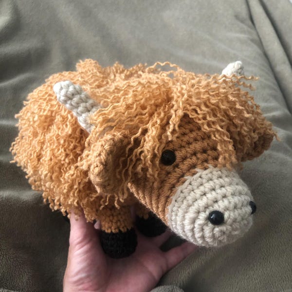 Highland Cow Crochet Pattern Amigurumi Cow Pattern Digital Download DIY ...