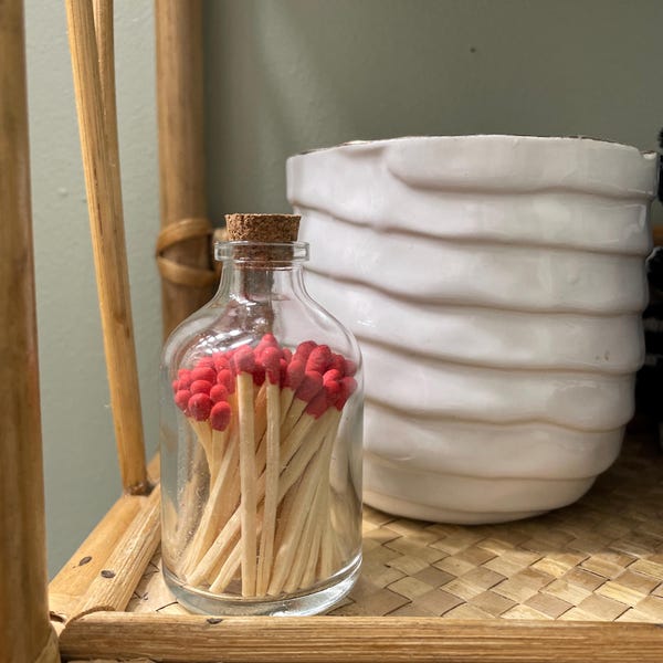 Refill 100 Bundle of 2" Matches | Safety Matchsticks | 100 Colored Tip ...