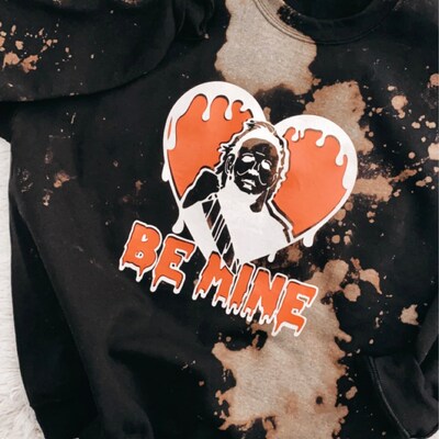 Be Mine Horror Valentine's Day SVG, Funny Valentine Svg, Iron on File ...