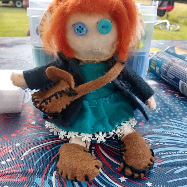 Felt Doll Sewing Pattern Pdf With Instructions and Tutorial, Diy Craft ...