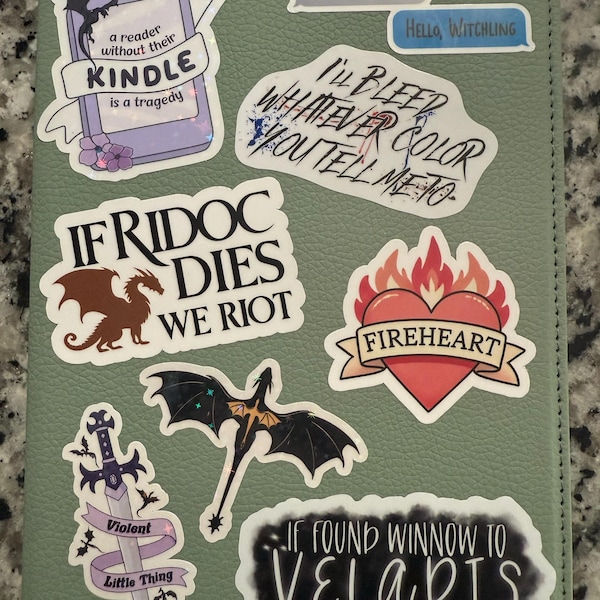 If Ridoc Dies We Riot | Fourth Wing Inspired Bookish Vinyl Kindle ...