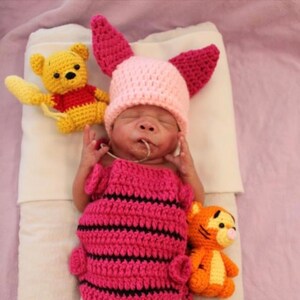 NICU Little Frog Micro Preemie Outfit With Overalls, Fits 2, 3, or 4 ...