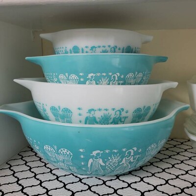 PYREX CINDERELLA BOWL Stacking Rings 441-444 Set of 3 - Etsy