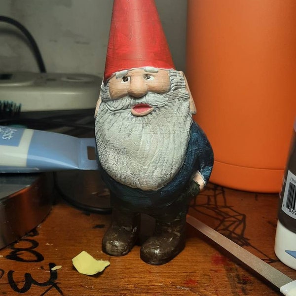 Chompski 3D Printed Gnome Chompski Statue/figurine Painted - Etsy