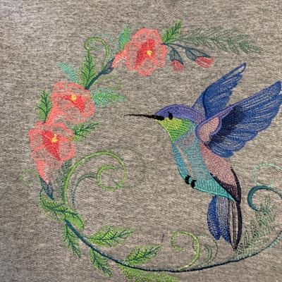 Elegant Hummingbirds 4 Machine Embroidery Designs Instant Download 5x5 ...