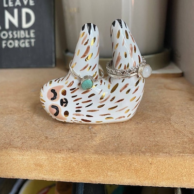 Sloth Ring Holder, Sloth Figurine, Sloth Gift Idea, Animal Figurine ...