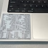 Word/excel for Windows PC Keyboard Shortcut Sticker No-residue ...