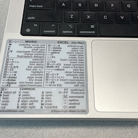Word/excel for Windows PC Keyboard Shortcut Sticker No-residue ...