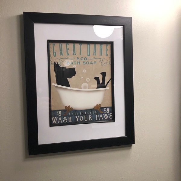 Great Dane Dog Bath Soap Company Vintage Style Artwork by Stephen ...