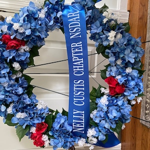 Funeral, Memorial Ribbon, Custom Printed W/your Message, Floral ...