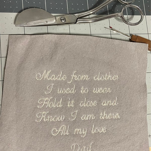 Memory Embroidery Design Memorial Mom Dad Pillow Machine Pattern 4x4 ...