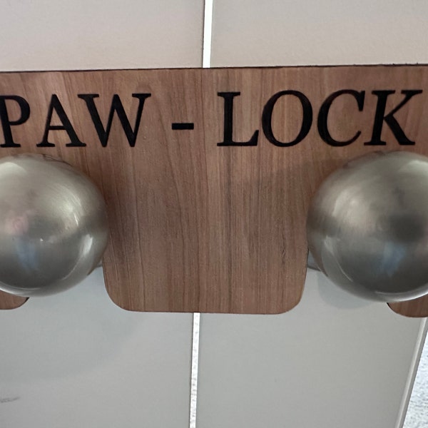Paw-lock - to Keep Those Pesky Animals From Opening the Interior French ...