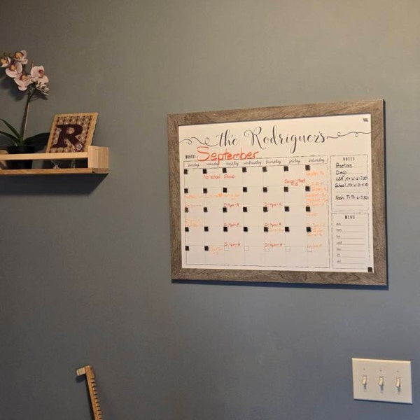5 Kid Dry Erase Chore Chart for Wall in Mudroom or Kitchen ...