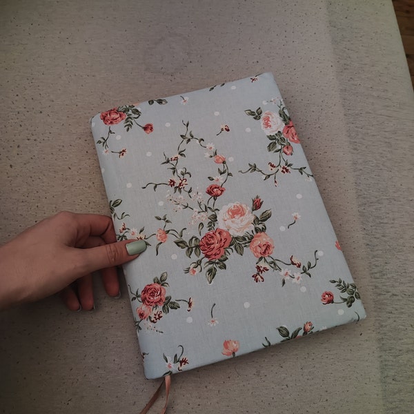 Daisies Fabric Book Cover/ A5 Book Cover, 5x7 Adjustable Book Protector ...