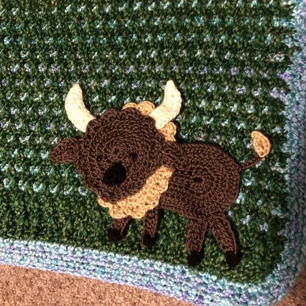 Crochet Pattern - INSTANT PDF DOWNLOAD - Buffalo - Bison - Boho Buffalo ...