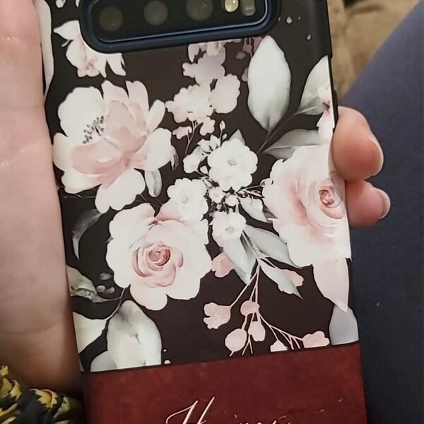 Pink Roses and Wood Phone Case for Samsung Galaxy S25, S24, S23, S22 ...