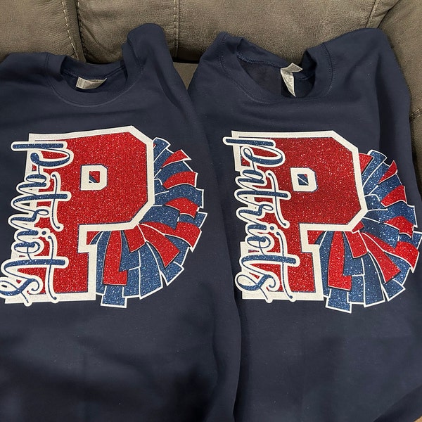 Split Pom Pom Svg/hand-drawn Cheerleading Pom Pom Black/sport/svg/png ...