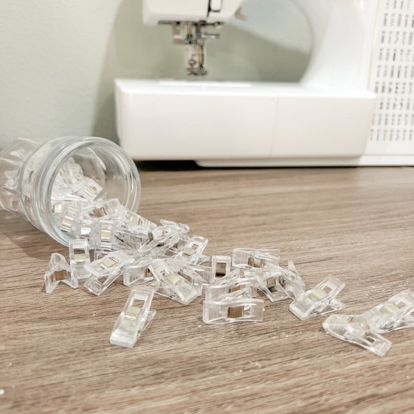 Clear Sewing Clips Set / Mini / 15 Ct 25 Ct 50 Ct 100 Ct / With ...