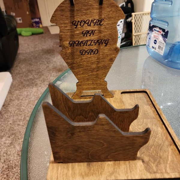 Wooden Headphones and Controller Stand, Personalized Gift, Headset ...