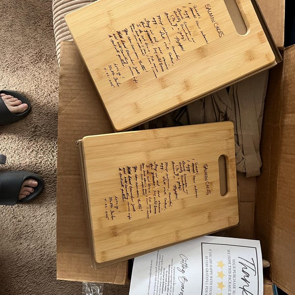 Recipe Magnet Handwritten Engraved Recipes, 5x7 Size - Etsy