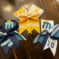 Custom College Cheer Bows Designed in Your Team Colors With or Without ...