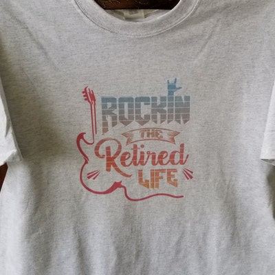 Rockin the Retired Life SVG Cut or Print DIY Art Retirement Rock Hands ...