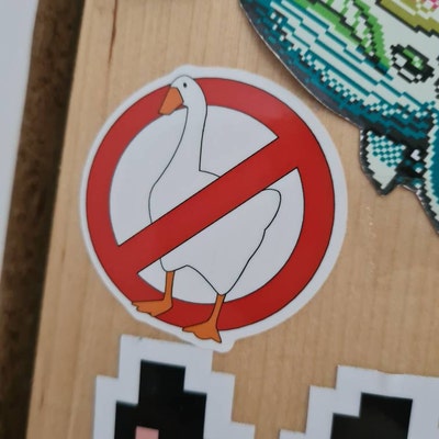 No Geese Vinyl Sticker Untitled Goose Game Sticker - Etsy