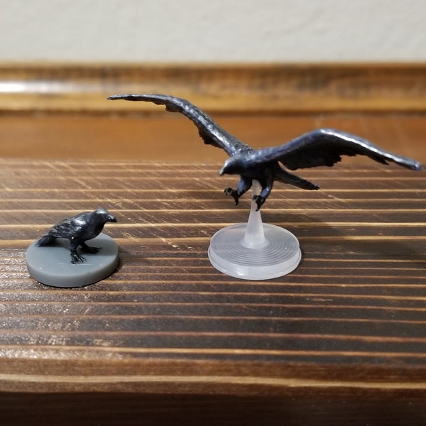 Raven | Bird Minis | Forest Beasts | Flying & Perched | Tabletop RPG ...