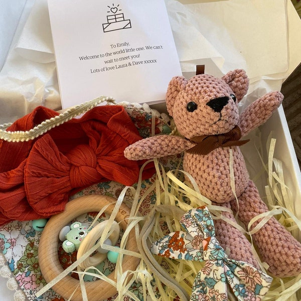 Baby Girl Hamper / Personalised Baby Gift / Baby Shower Gift / Nappy ...