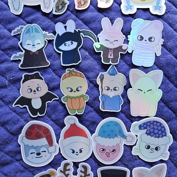 Stray Kids SKZOO Stickers 2-inch Kpop Stickers Water Resistant Glossy ...