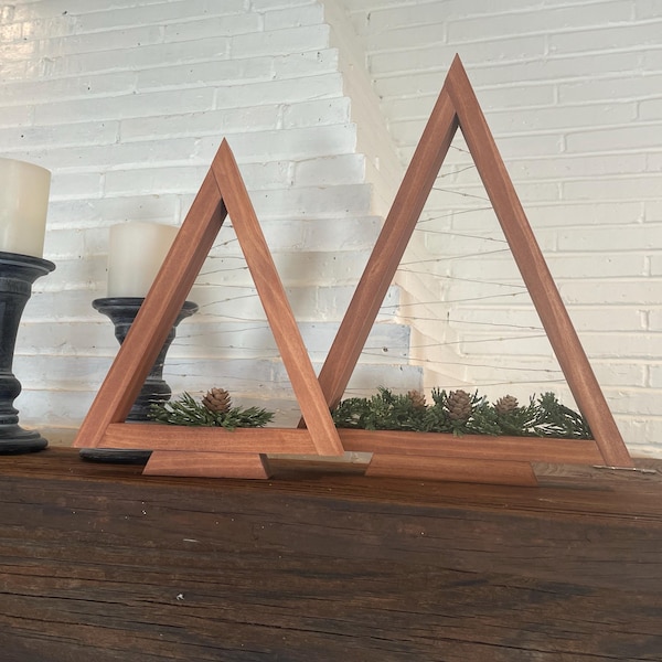 Handcrafted Wooden Pine Tree Decor With Lights: Rustic up North Cabin ...
