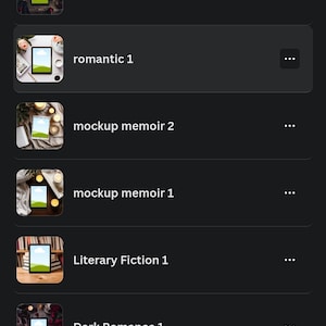 Dark Romance Bookstagram Flatlay Bundle Images Canva Ebook Mockup ...