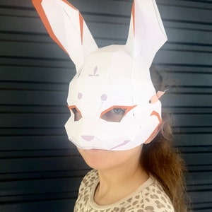 Samurai Menpo Half Face Mask DIY Papercraft PDF Template - Etsy