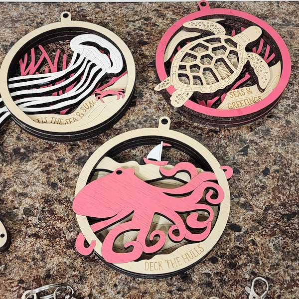 Geometric 16 in Round SVG Laser Cut Files for Glowforge Projects With ...