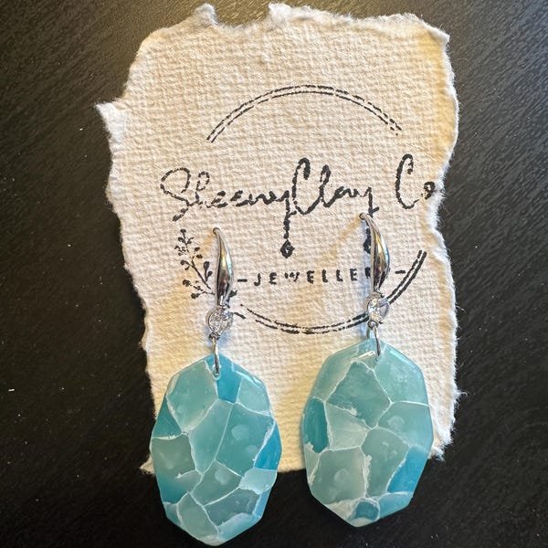 Hand Painted Poppy Field Earrings Handmade Polymer Clay Earrings ...