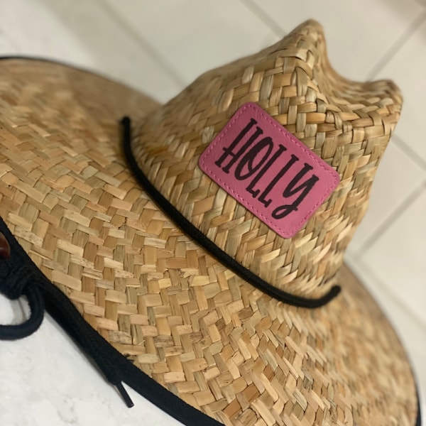 Blank Leather Hat Patches, Rectangle Laserable Leatherette Patch With ...