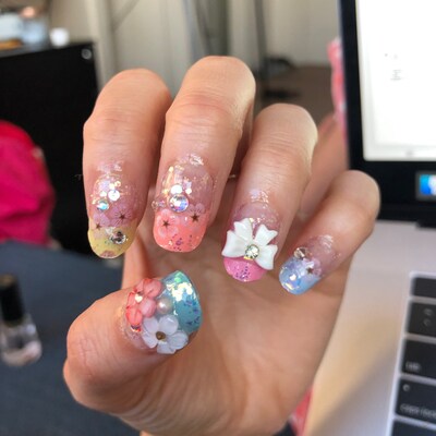 Kawaii Nails, Fairy Kei, 3D Nails, Deco Nails, Lolita, Pudding, Flan ...