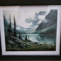 Watercolor Huckleberry Branch Poster Print, Huckleberry Print, Montana ...