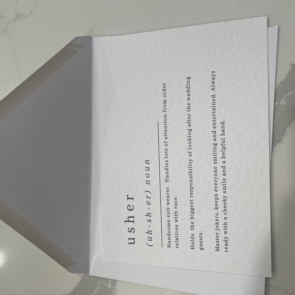Ring Bearer Definition Postcard | Will You Be My Ring Bearer Proposal ...