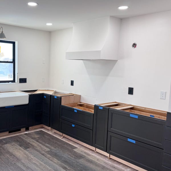 Sloped Hood - Custom Range Hood Curve - Custom Made - No Assembled ...