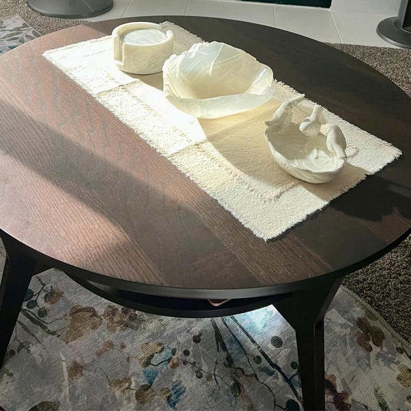 Rustic Table Runner|frayed Edges|small Handmade Farmhouse Table Runner ...