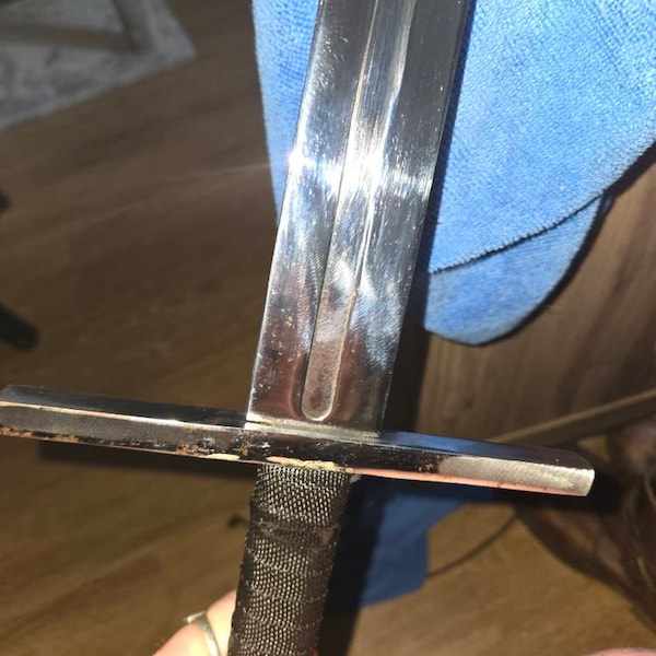 HEMA LONGSWORD CARBONSTEEL Blunt Edge Practice Training Sword, Medieval ...