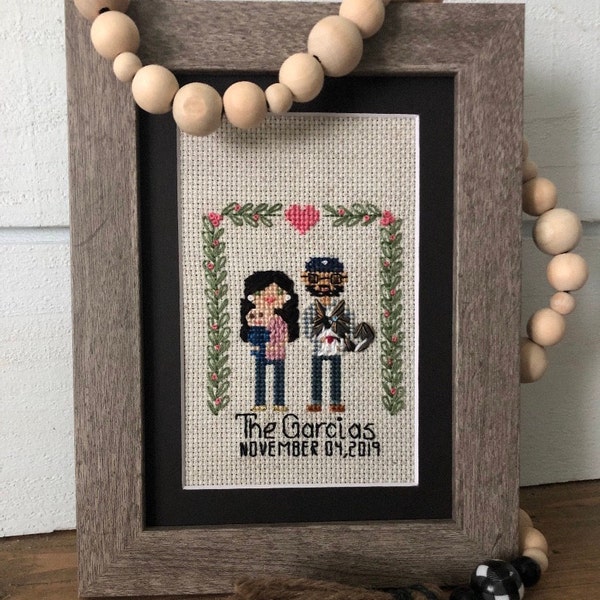 Custom Stitch Figure Portrait - Etsy