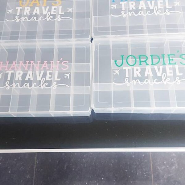 Personalised Travel Snacks Box | FOOD SAFE | Plane Snacks | Road Trip ...