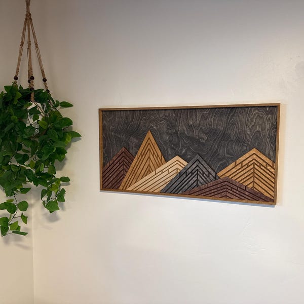 Karma Wall Decor, Modern Wood Wall Art, Rustic Wood Wall Art, Wood Wall ...