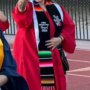 Floral Embroidered Sarape Mexican Graduation Stole.graduation Stash ...