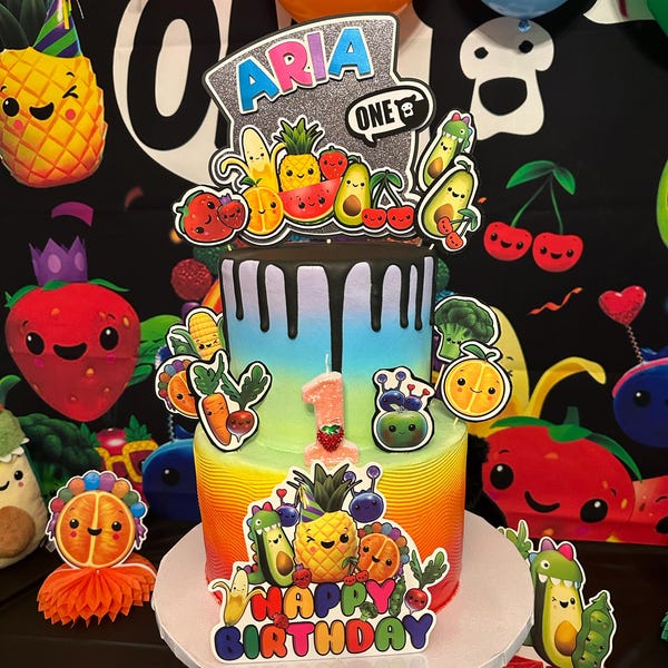 Young Wild and Three Retro Party Decor Young Wild and Three Cake Topper ...