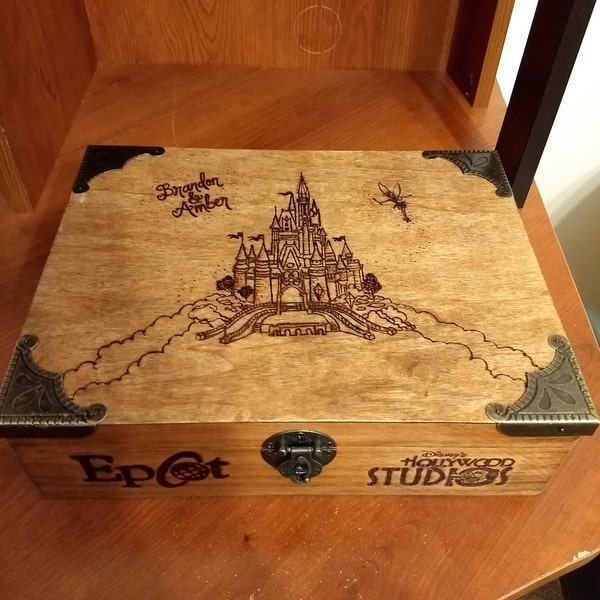 Custom Keepsake Box, Hand Burned Wood, Anniversary Gift, Wedding Gift ...