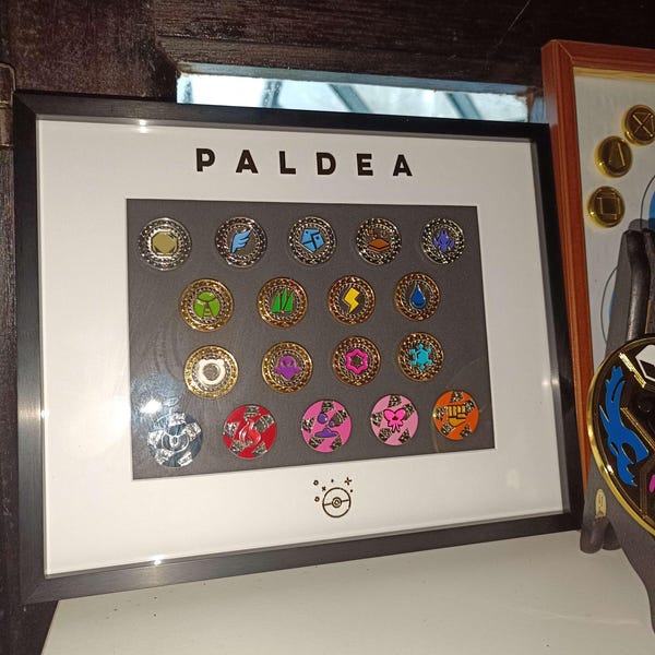 Complete Gary Oak Kanto Rival Pokemon Gym Badge Set of 10 Anime ...