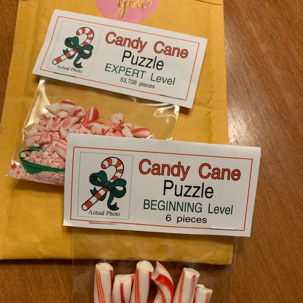 Candy Cane Puzzles - Beginner & Expert -merry Christmas Hilarious GAG ...